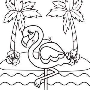 Flamingo Coloring Pages, Flamingo PDF, Flamingo Printables, Flamingo ...