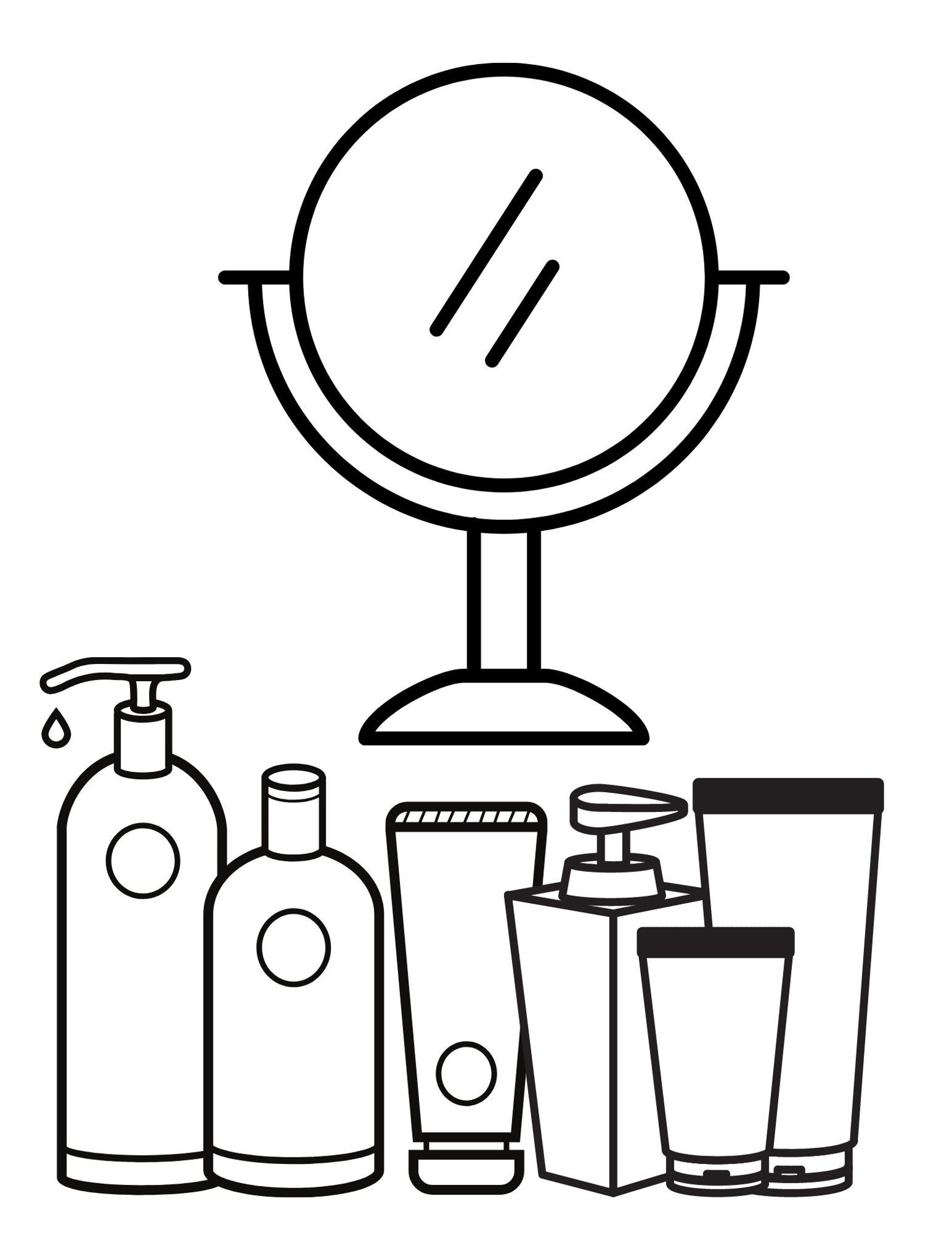 Make up Coloring Pages for Kids, Make up Printables, Make up Day Sheet ...