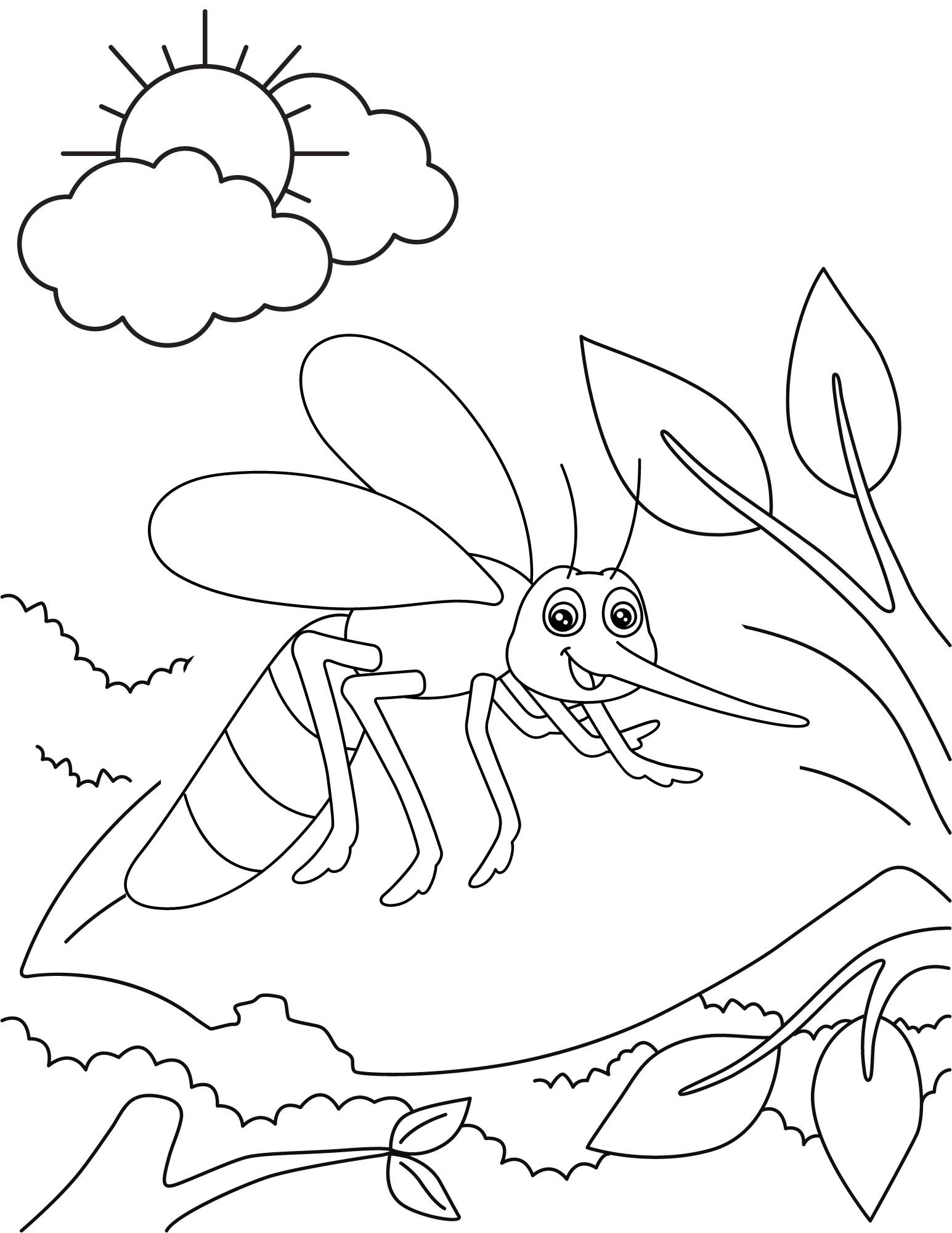 Bugs Coloring Pages, Bee PDF, Butterfly Printables, Spider Coloring ...