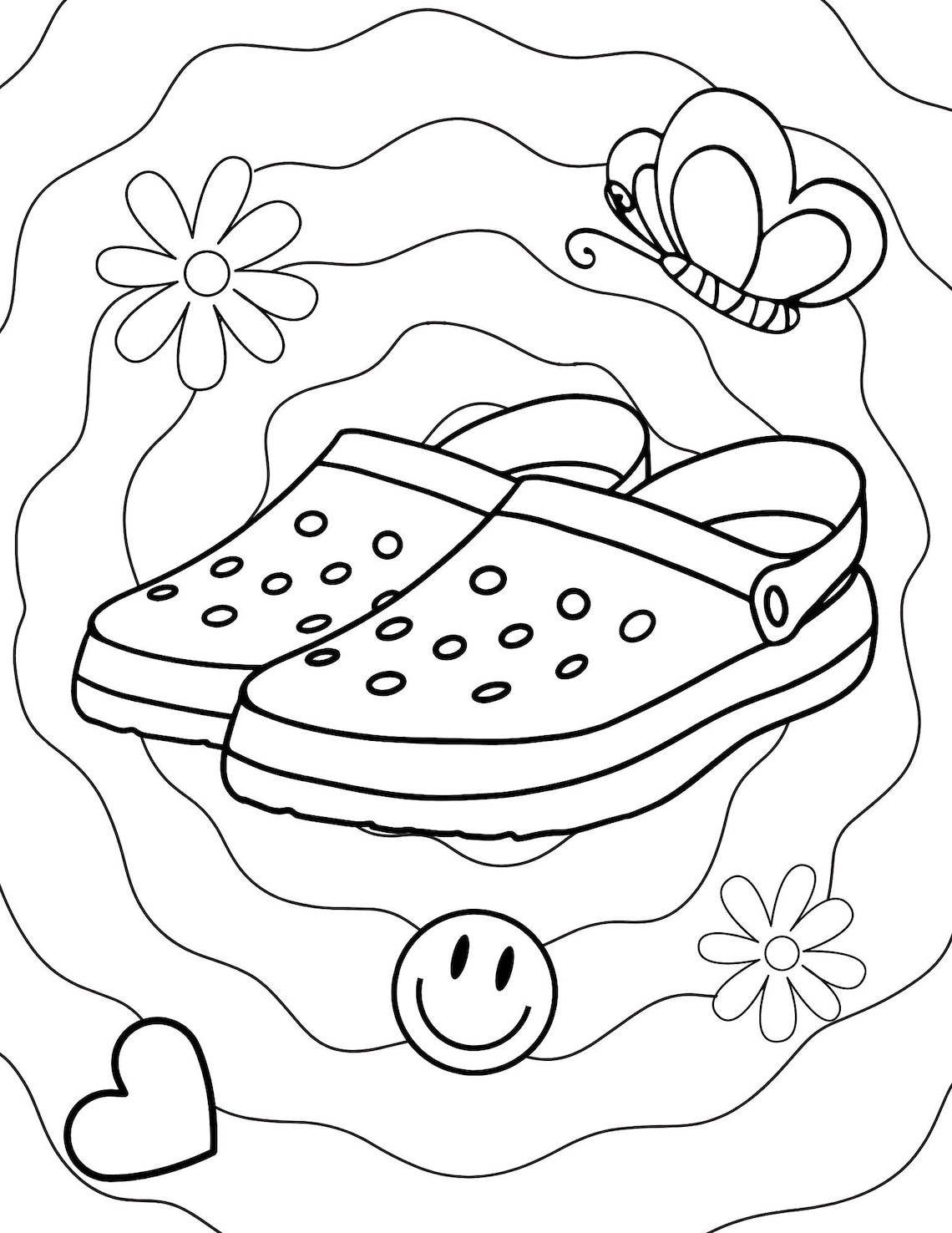 VSCO Girl Coloring Pages, Teens Coloring Pages, VSCO Aesthetic Coloring ...