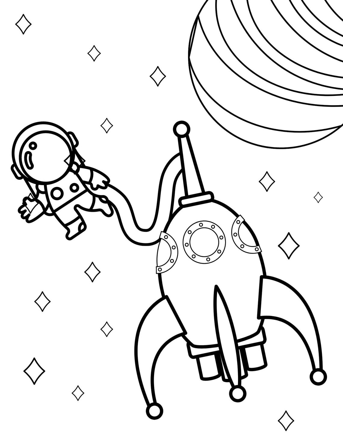 Space Coloring Pages, Space PDF, Space Printables, Space Coloring Pages ...