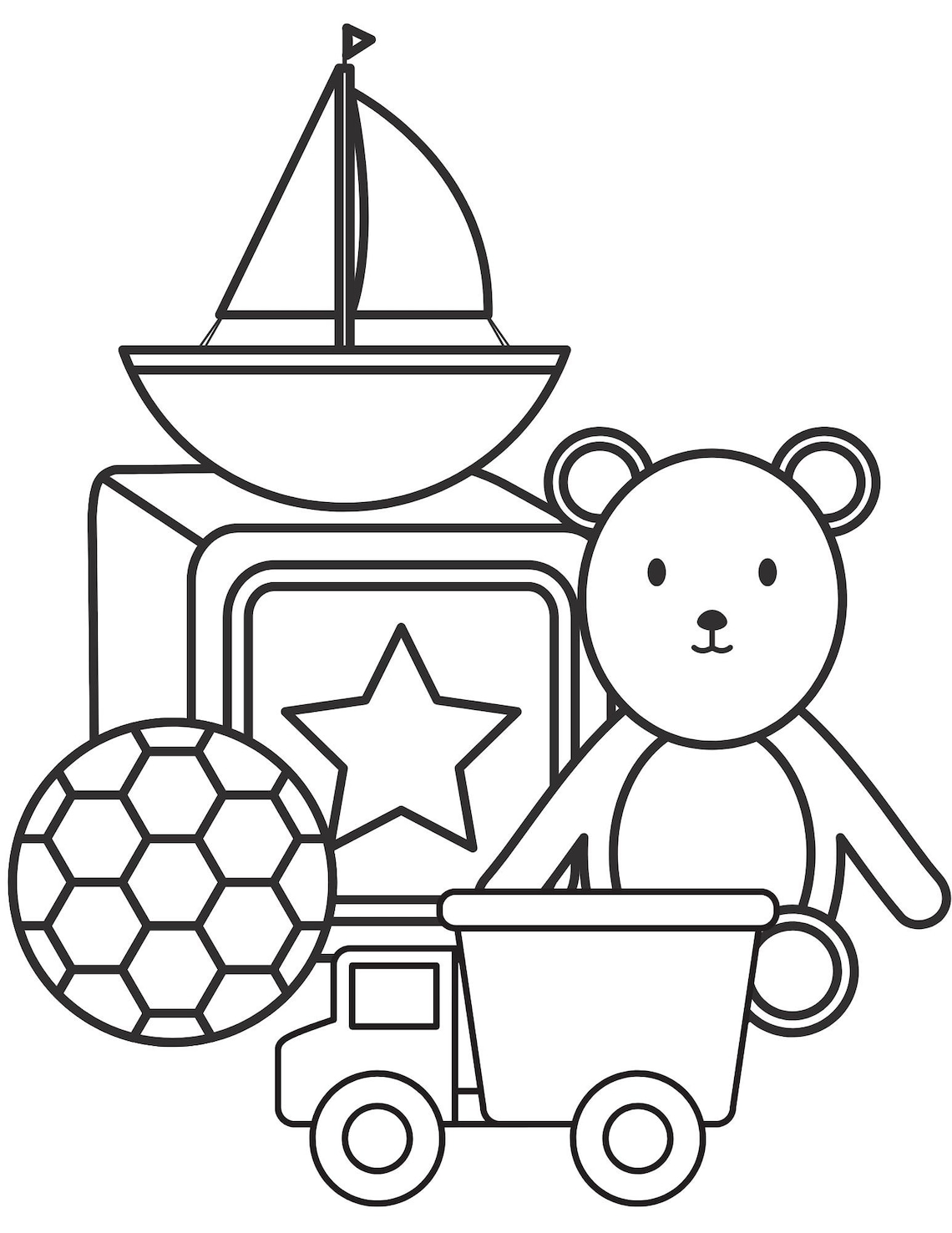 Toys Coloring Pages, Toys PDF, Toys Printables, Toys Coloring Pages ...