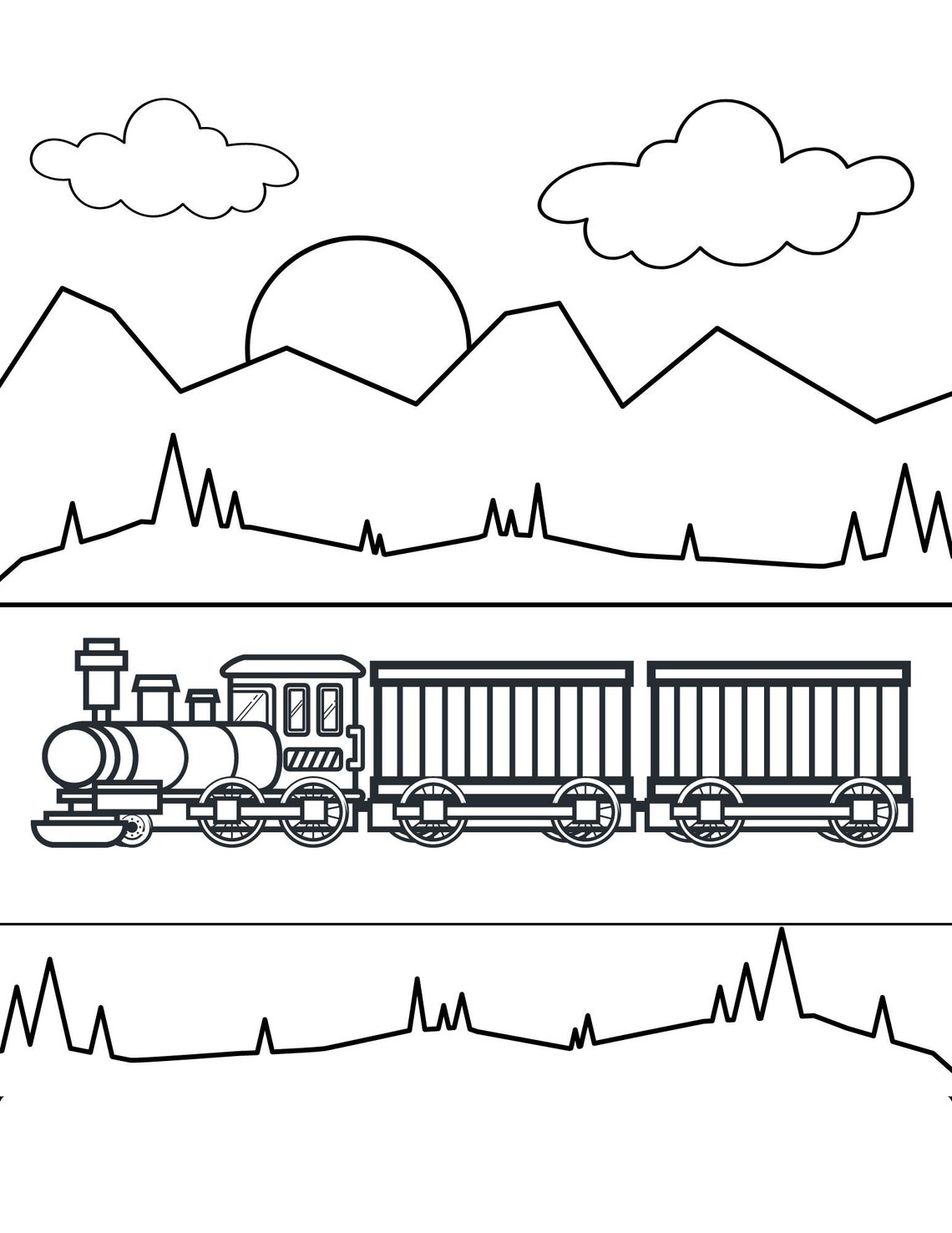 Trains Coloring Pages, Boys Coloring, Trains PDF, Trains Printables ...
