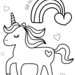 Unicorn Valentine's Day Coloring Pages, Valentines Printables ...