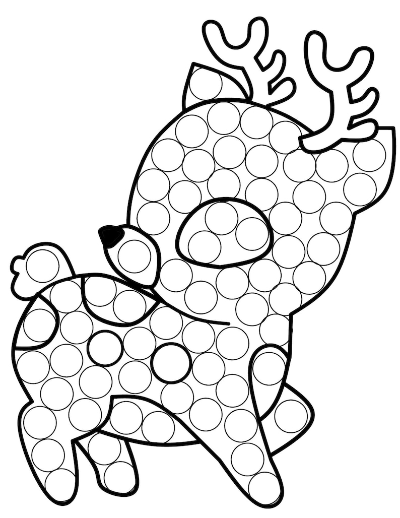 Animals Dot Marker Coloring Pages, Animals Dot Marker Printables ...