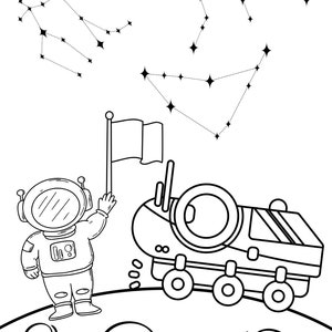 Space Coloring Pages, Space PDF, Space Printables, Space Coloring Pages ...