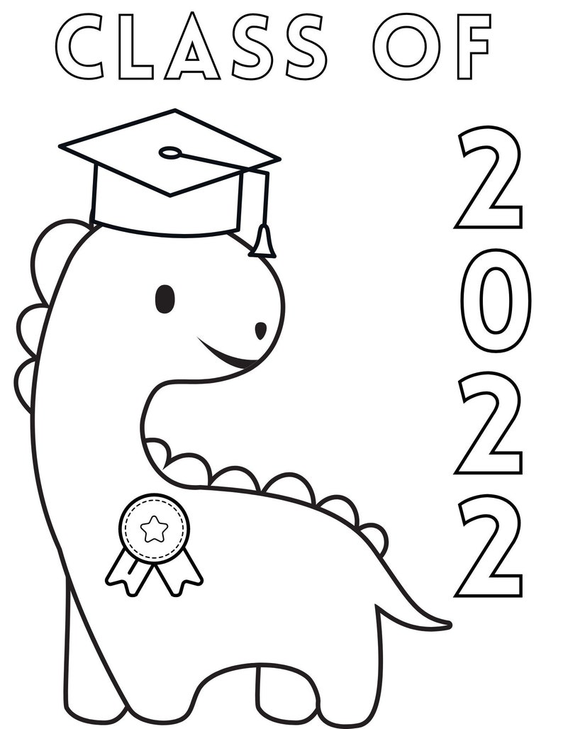 Graduation Coloring Pages Graduation PDF Graduation | Etsy