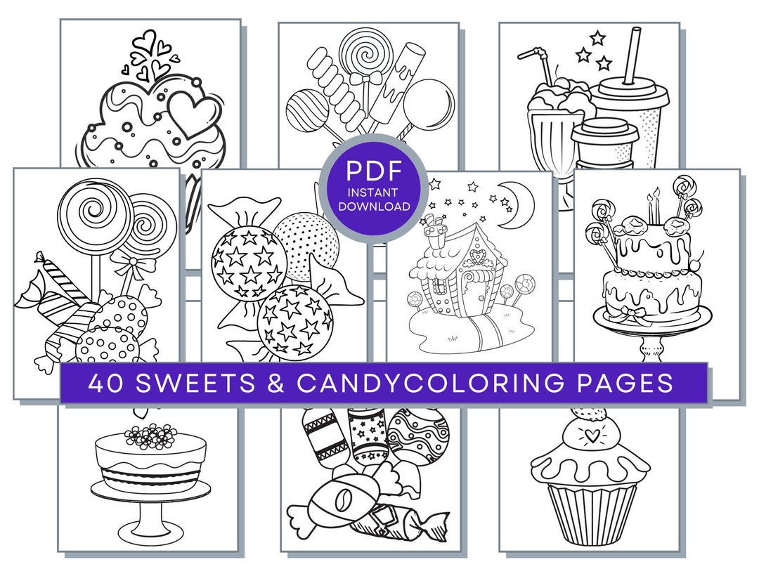 Sweets Coloring Pages, Sweets Printable, Coloring Pages of Ice Cream ...