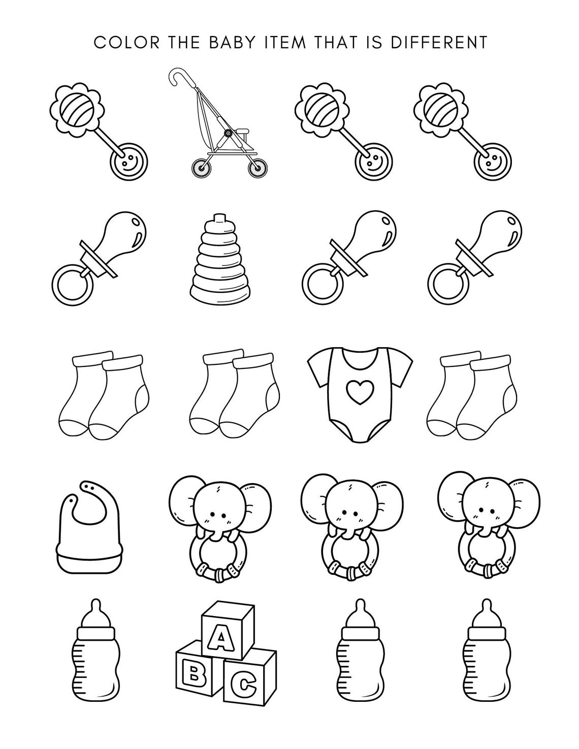Baby Shower Activity Pages, Baby Shower Coloring, Baby Shower ...