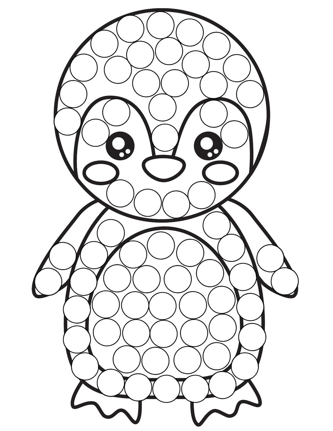 Animals Dot Marker Coloring Pages, Animals Dot Marker Printables ...