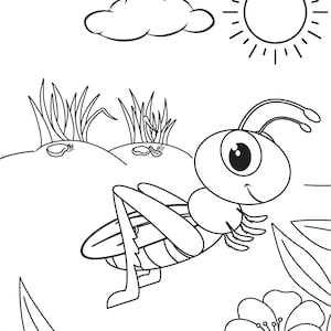 Bugs Coloring Pages, Bee PDF, Butterfly Printables, Spider Coloring ...