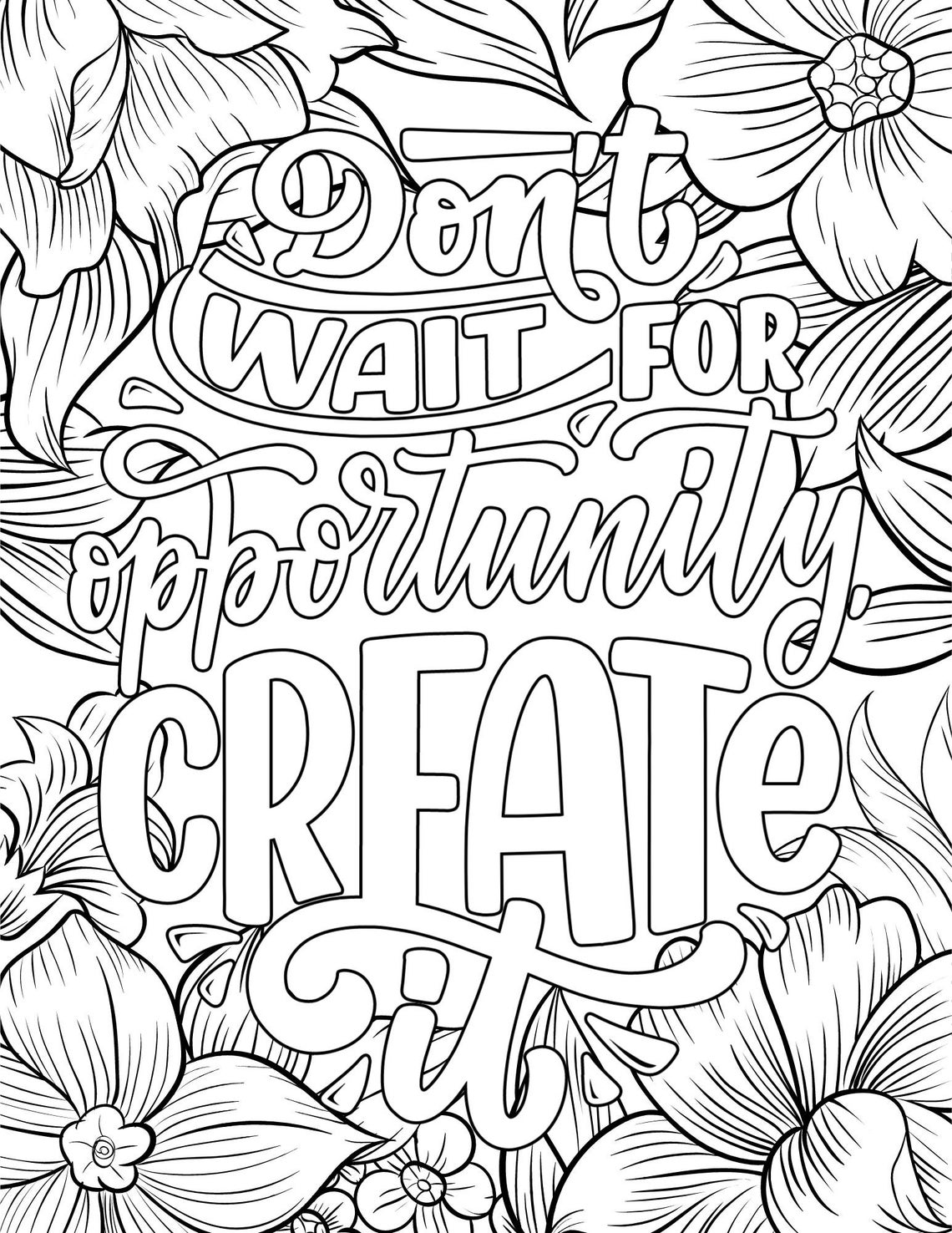 Inspirational Quotes Coloring Pages, Inspirational Quotes PDF ...