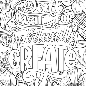 Inspirational Quotes Coloring Pages, Inspirational Quotes PDF ...