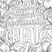 Inspirational Quotes Coloring Pages, Inspirational Quotes PDF ...