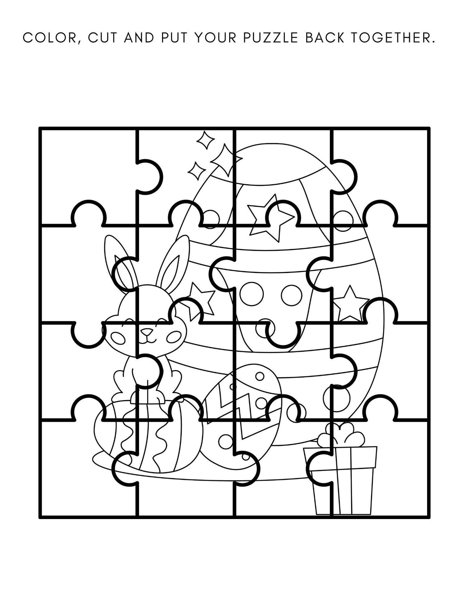 Easter Activity Pages, Easter PDF, Easter Printables, Easter Coloring ...