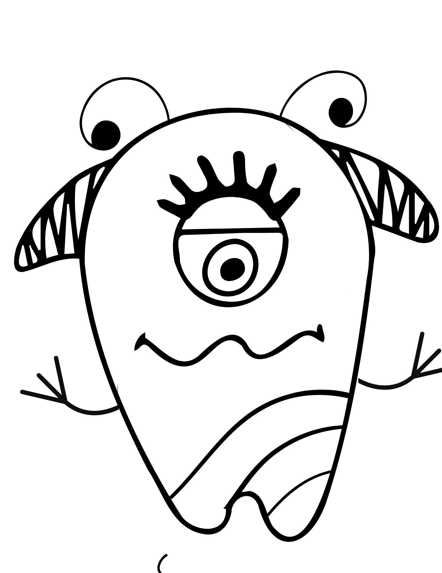 Monster Coloring Pages, Monster PDF, Monster Printables, Monster ...