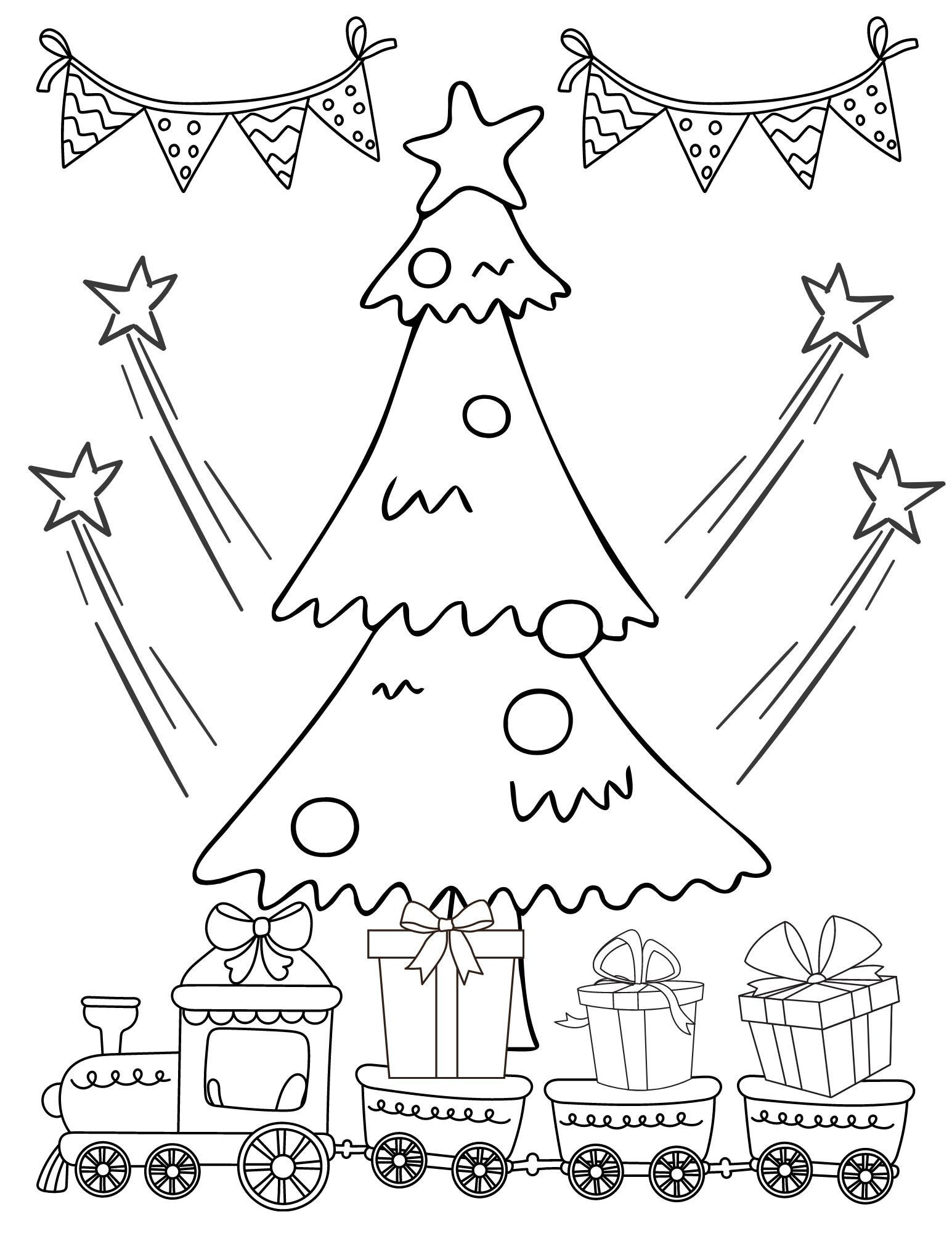 Christmas Coloring Pages, PDF Coloring Christmas Printables, Winter ...