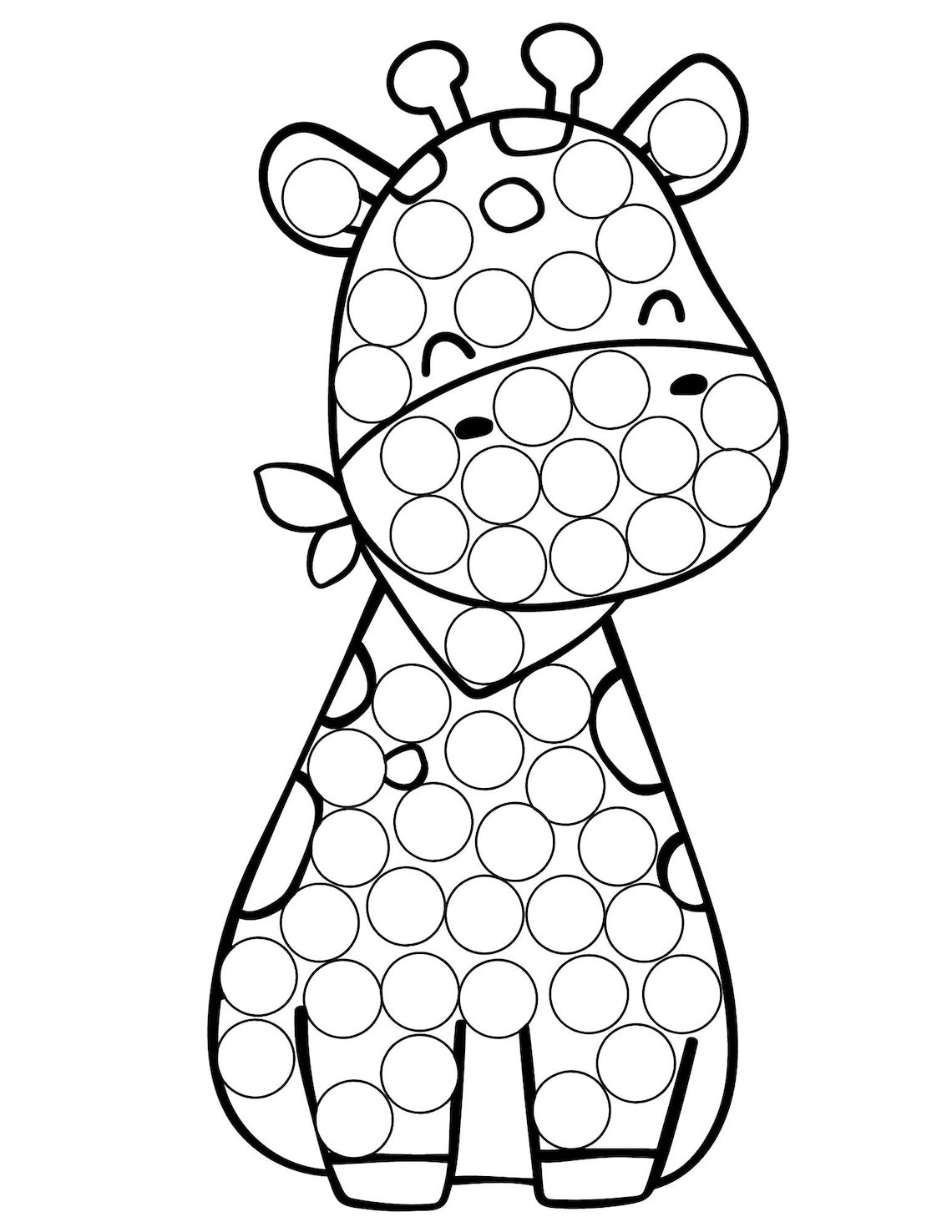 Animals Dot Marker Coloring Pages, Animals Dot Marker Printables ...