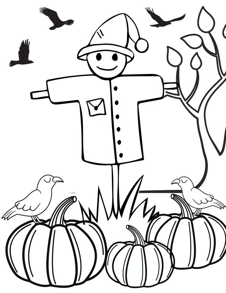 Fall Coloring Pages, Fall PDF, Fall Coloring Printables, Thanksgiving ...