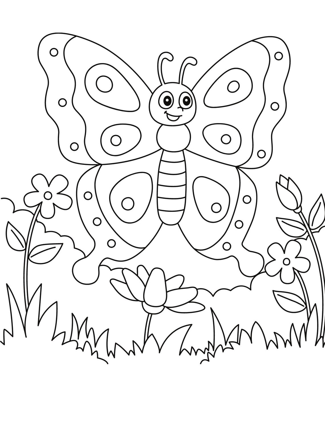 Butterfly Coloring Pages, Butterfly PDF, Butterfly Printables ...