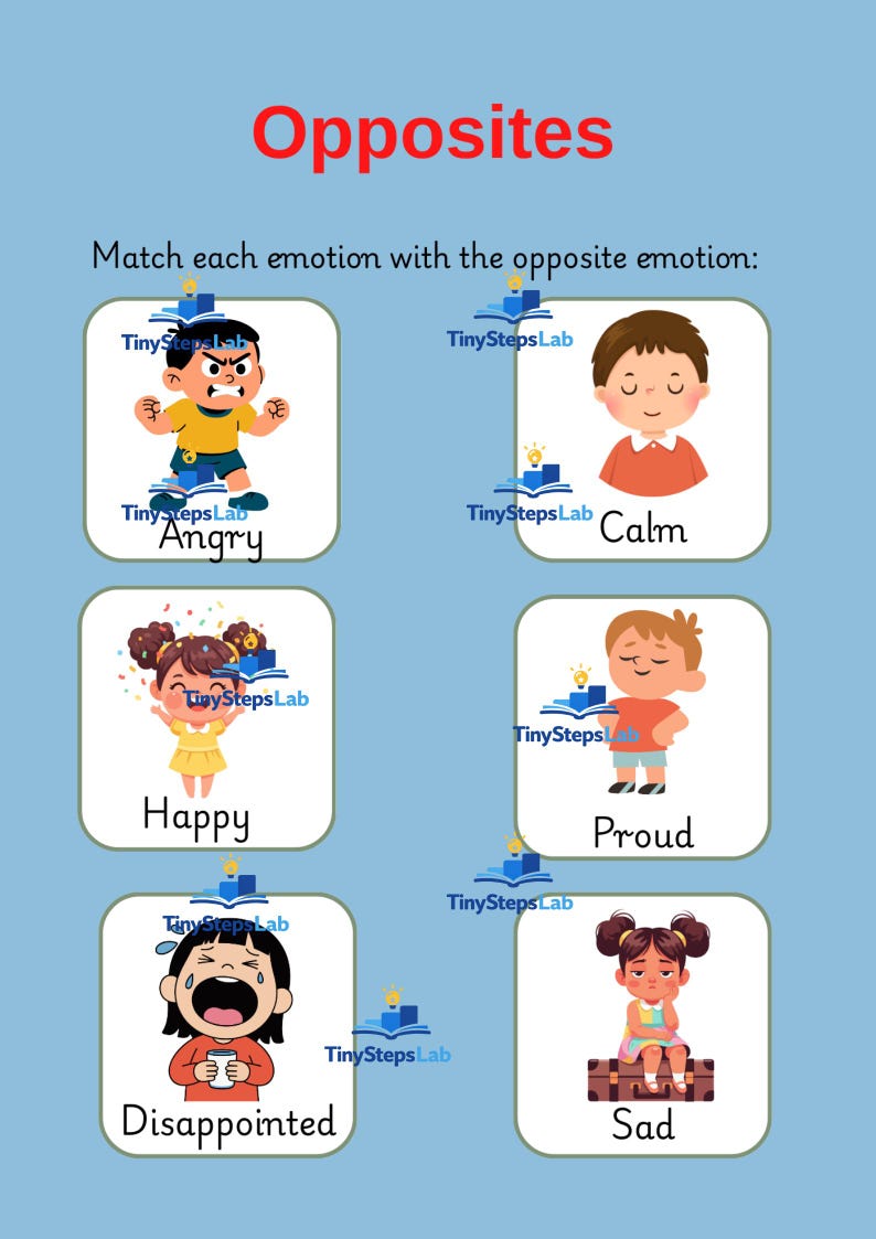 Opposites Worksheets for Kids | Preschool Printable | Matching & True ...
