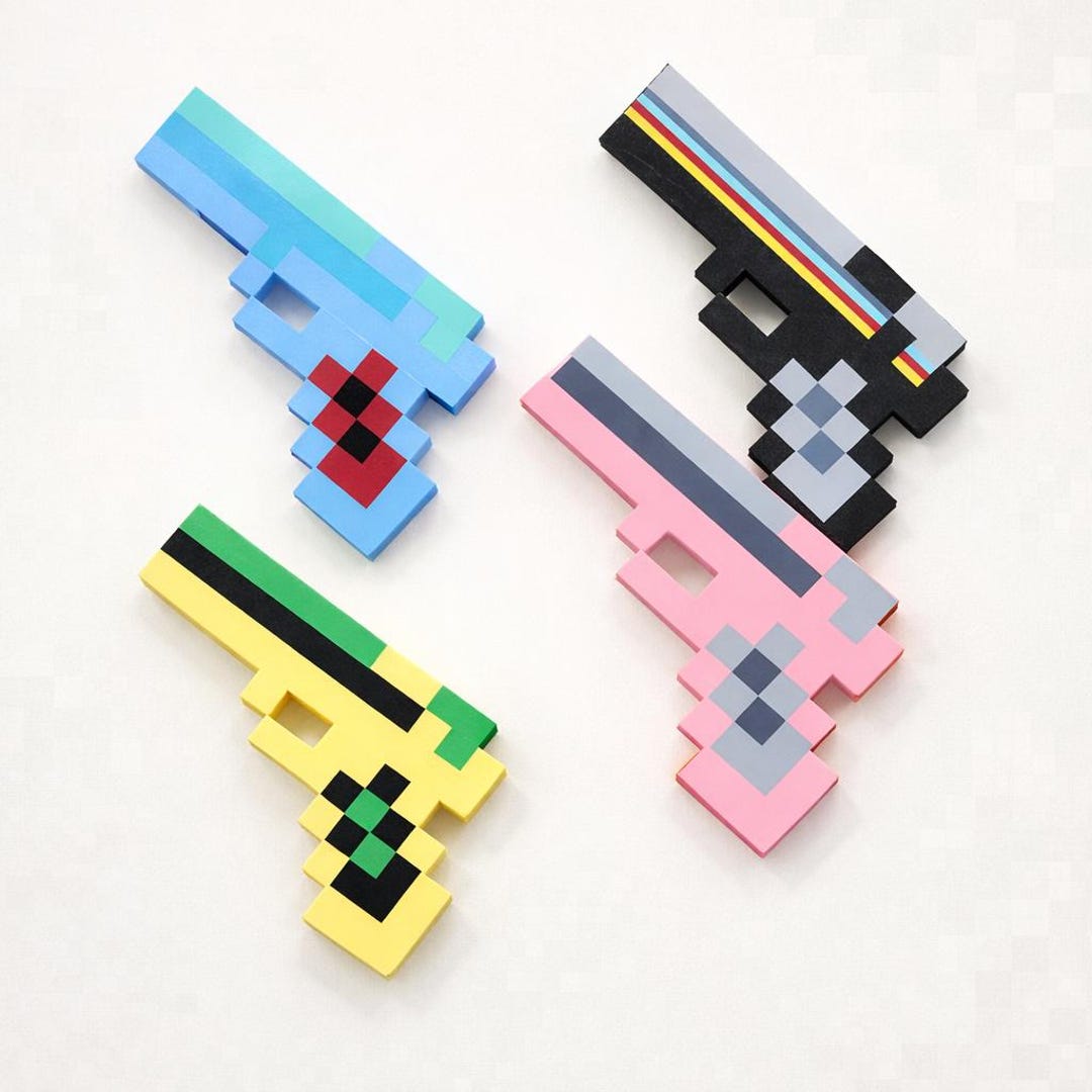 Pixel Toy Gun – EVA Foam Minecraft Style Prop - Etsy