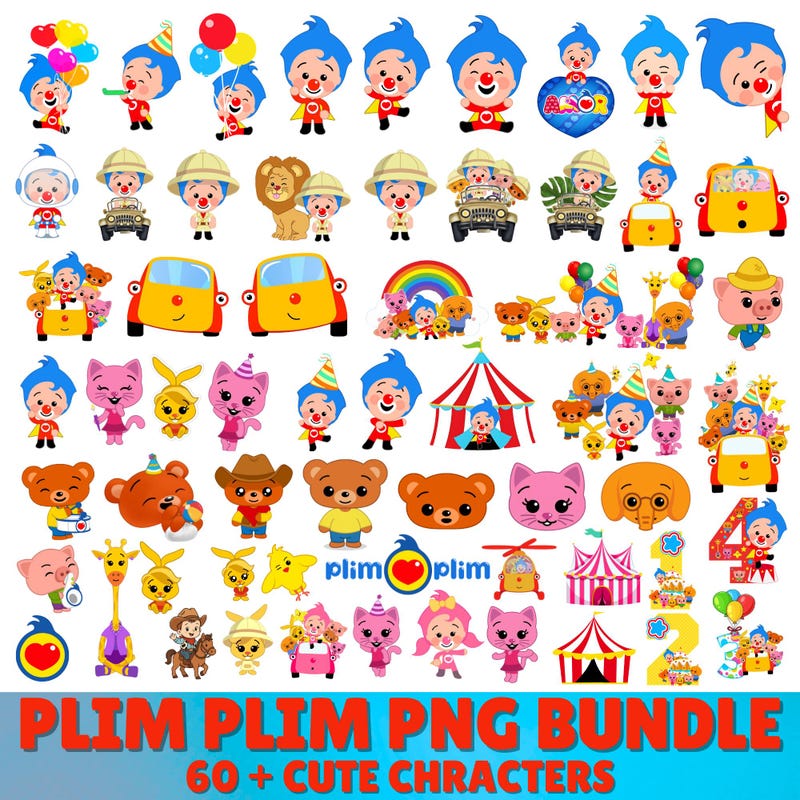 Cartoon Animal Stickers - Etsy