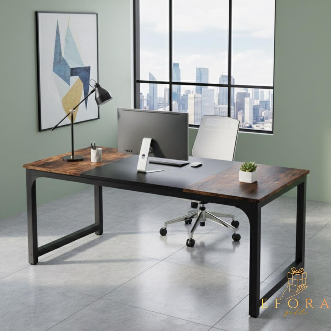 Large Modern Office Desk 70.8”, Home Office Computer Table ...