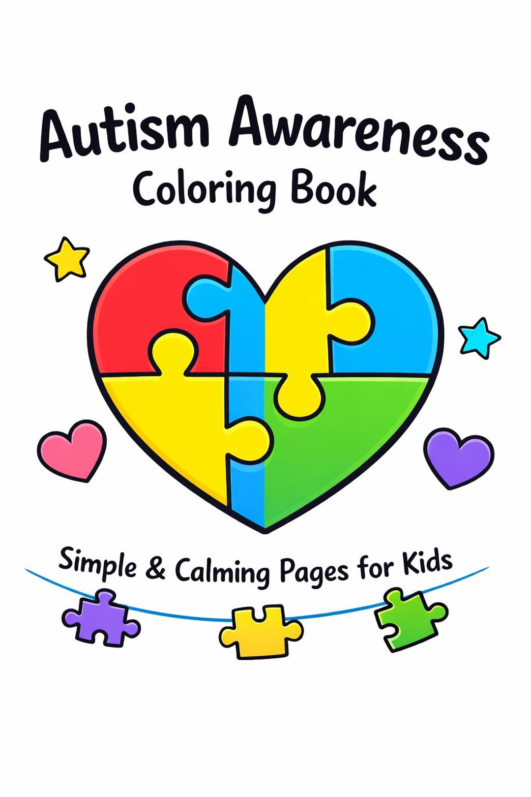Autism Awareness Coloring Book - Etsy