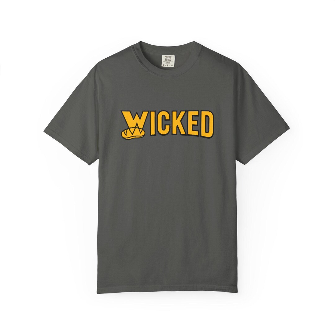 Which Wich Wicked Crown Logo T-shirt | Graphic Tee, Yellow Text - Etsy