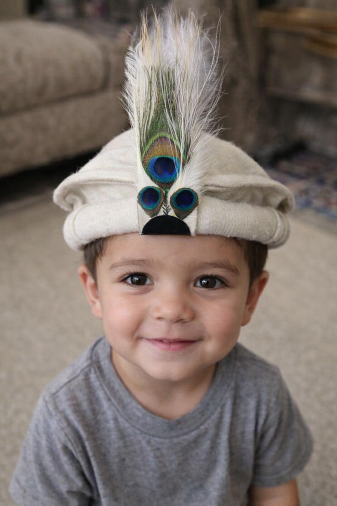 Chitrali Cap Pakol Khapol for Kids Toddlers Boys – Wool Traditional Hat ...