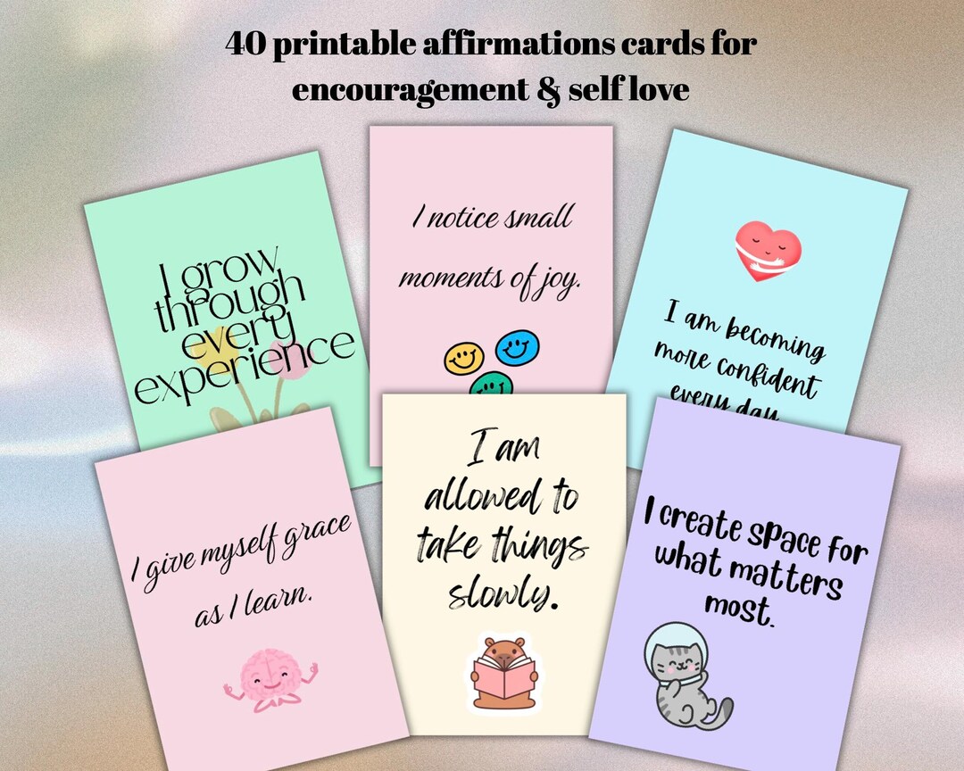 Printable Positive Affirmation Cards | New Year Affirmations for Kids ...