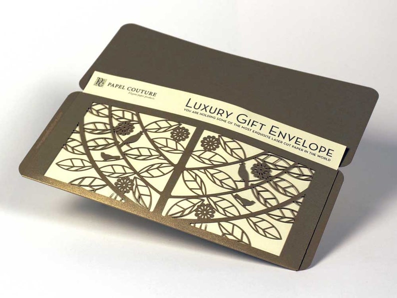 Laser Cut Gift Envelope Set of 6 Unique Beautiful | Etsy