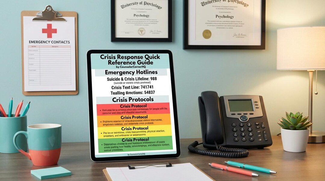 Crisis Response Quick Reference Guide for School Counselors | Emergency ...