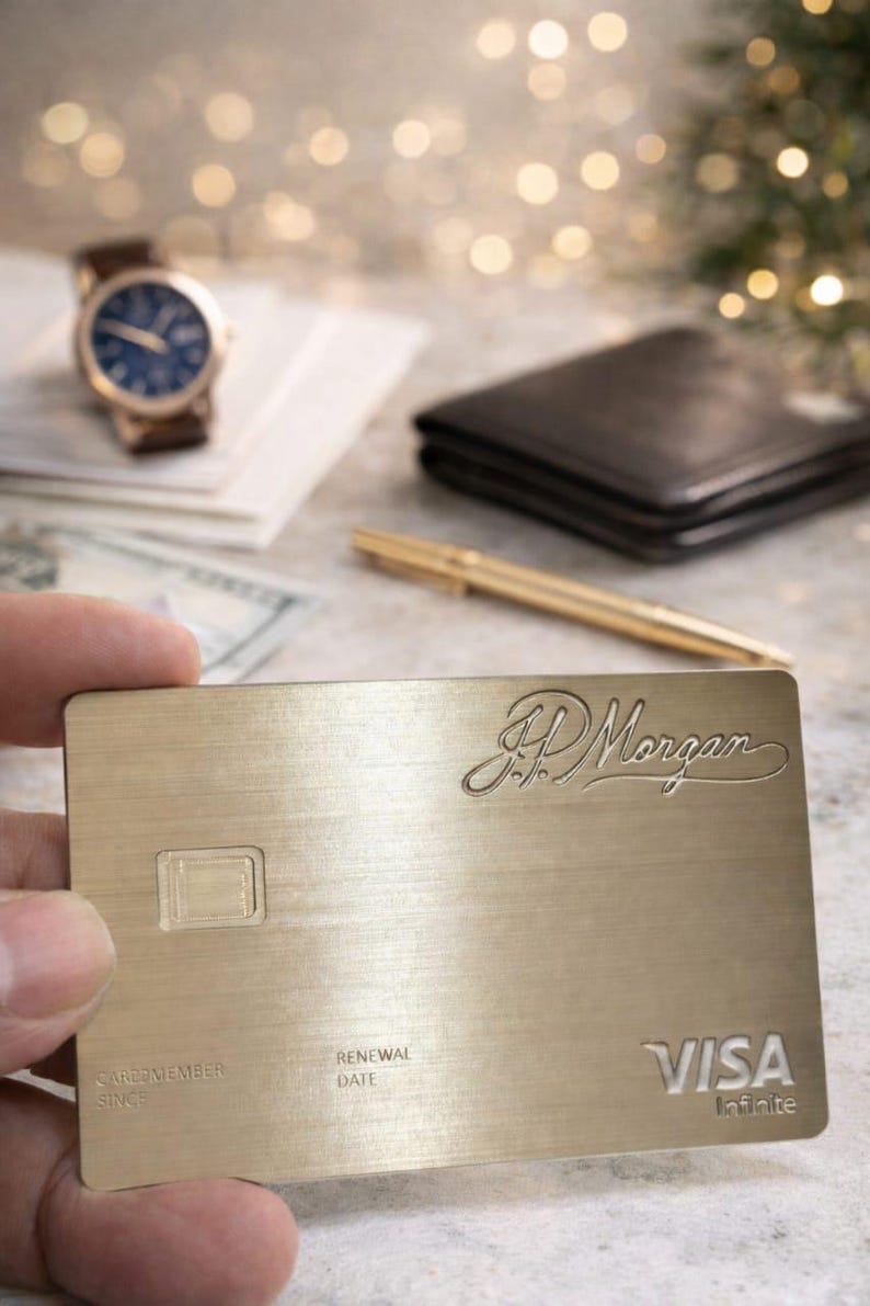 Custom JP Morgan Style Metal Card, Stainless Steel Cover, 1:1 Scale ...