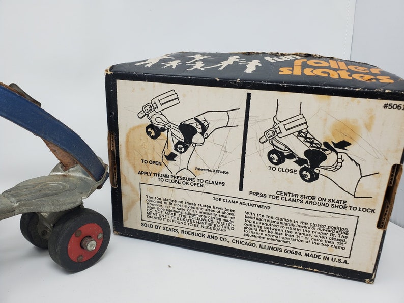 Fantastic Vintage Roller Skates Metal Adjustable Original Key and Box ...