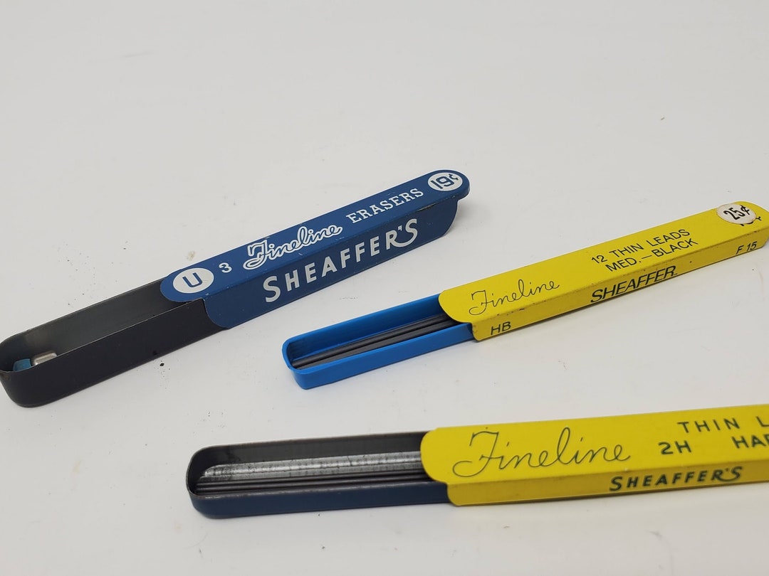 Vintage Collectible Sheaffer's Pencil Thin Leads F15 eraser replacement ...