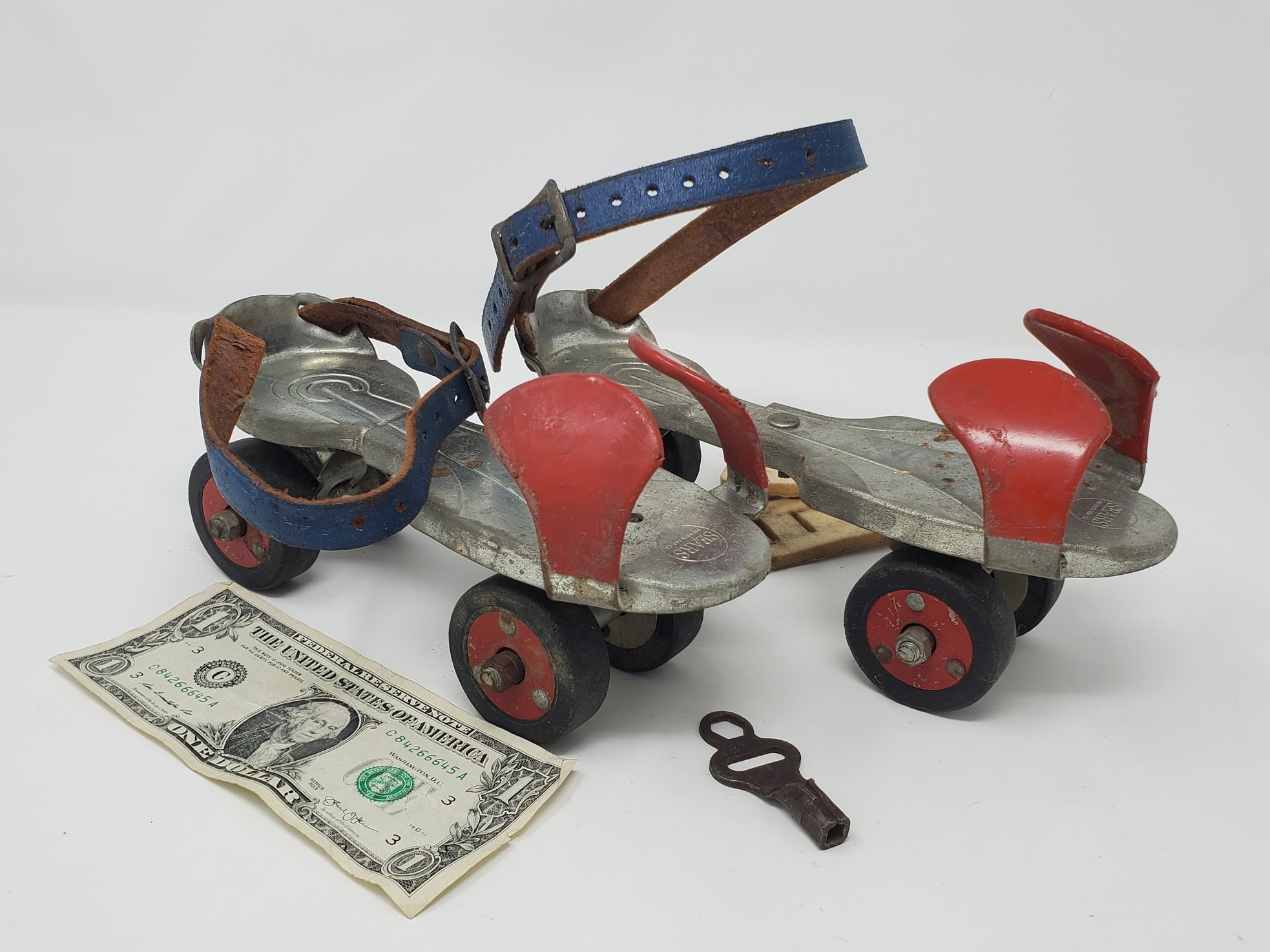 Fantastic Vintage Roller Skates Metal Adjustable Original Key and Box ...