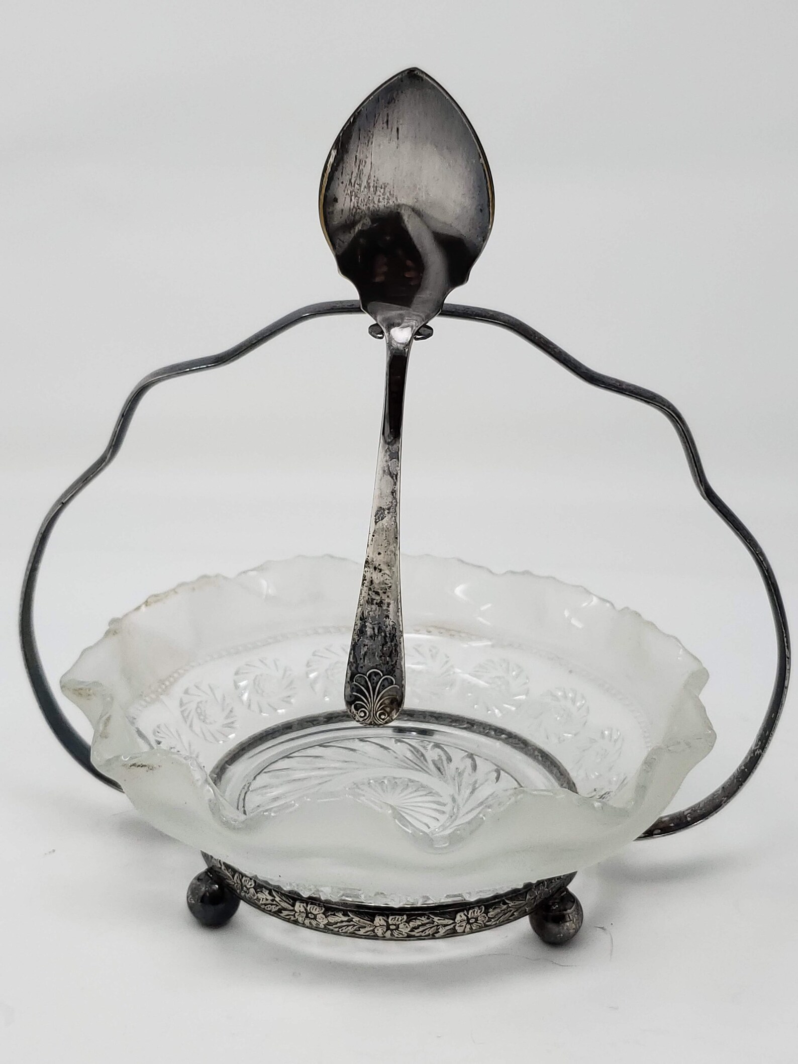 3 Piece Set Silver Plated Vintage Jelly Server Dish Condiment - Etsy