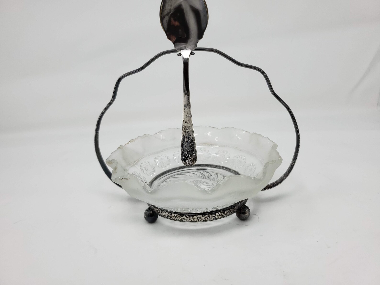 3 Piece Set Silver Plated Vintage Jelly Server Dish Condiment - Etsy