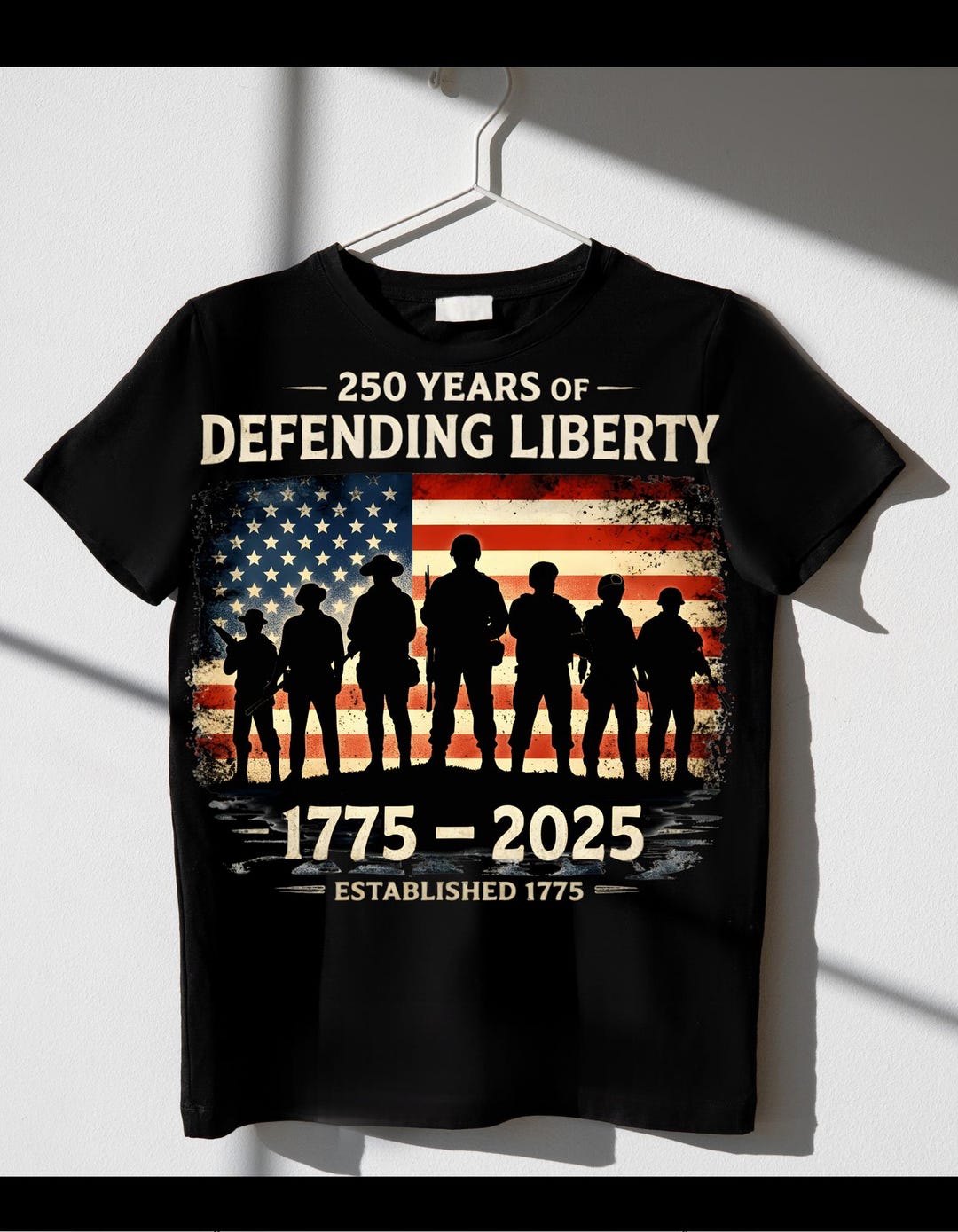 250 Years Defending Liberty PNG, Veteran Silhouette, American Flag Art ...