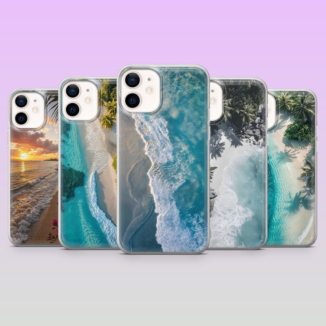 Beach Aesthetic Phone Case Sea Waves Beach Cover for iPhone 17pro, 16 ...