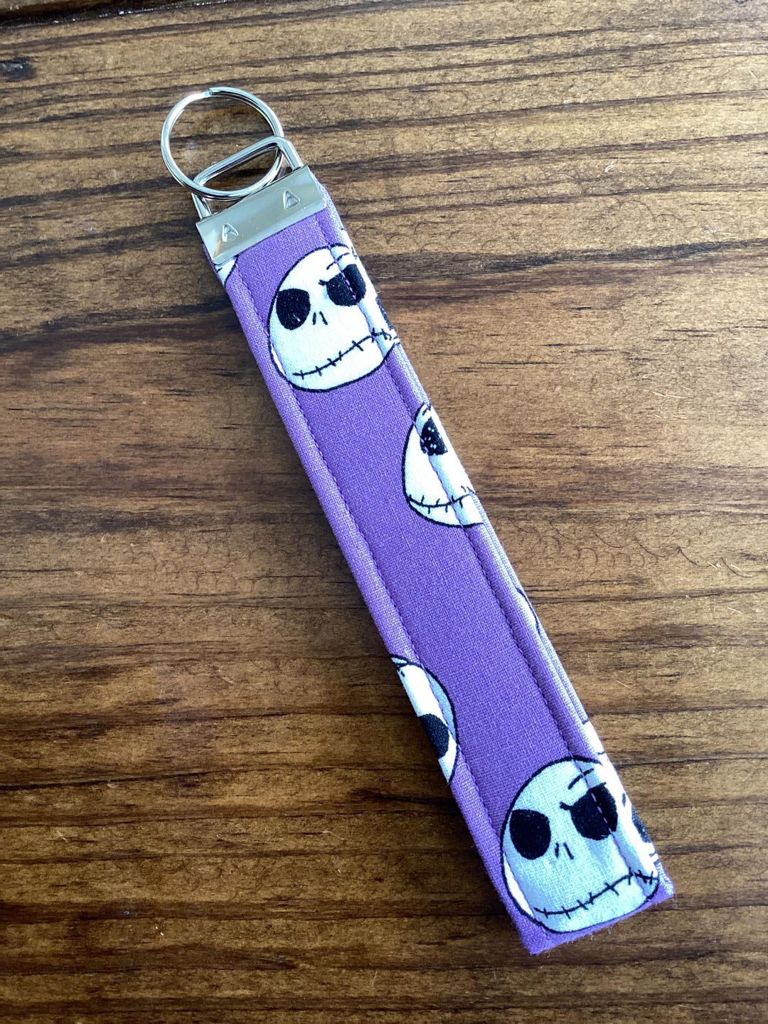 Disney Nightmare Before Christmas Jack Skellington Purple Wristlet Key ...