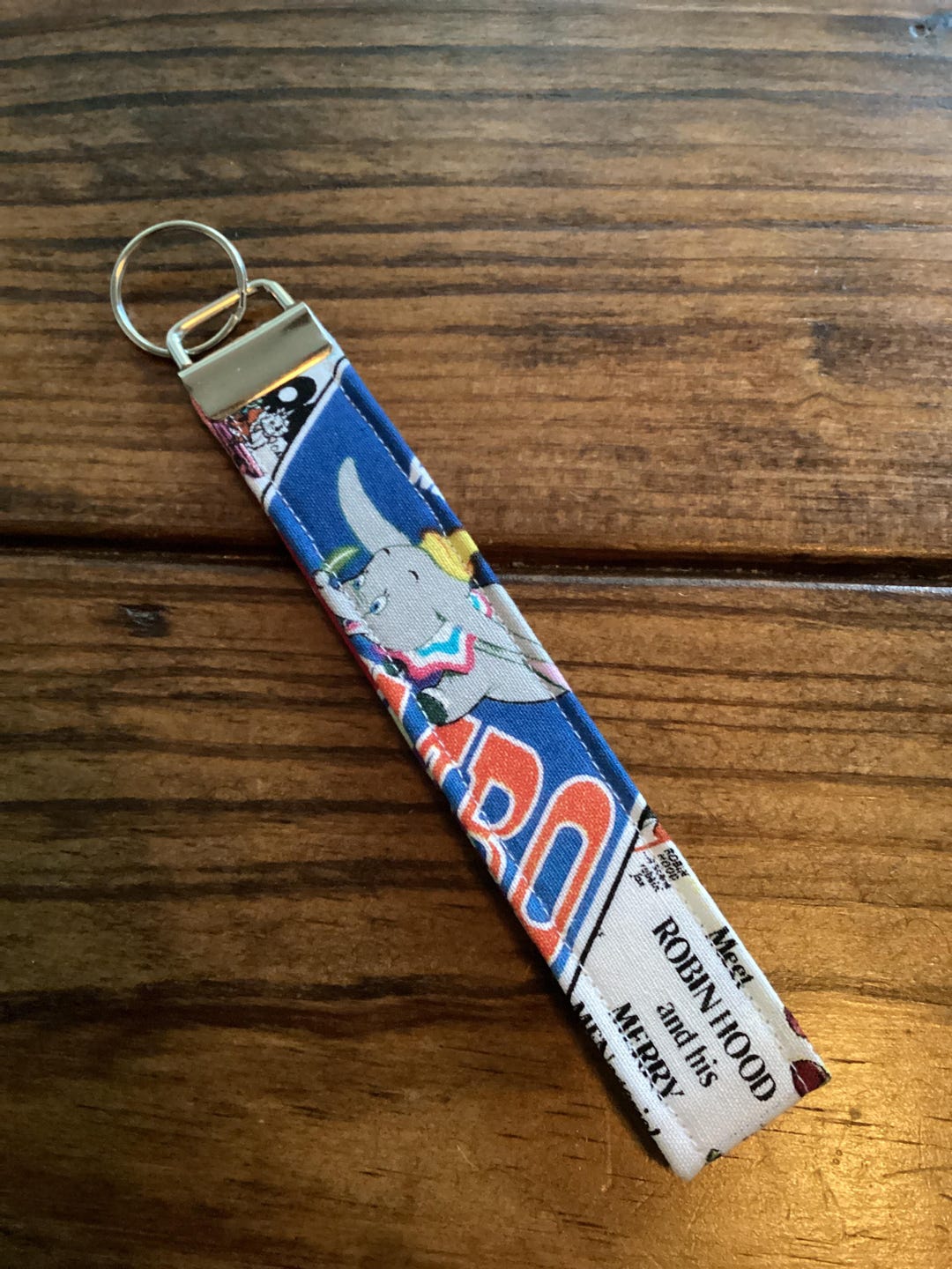 Disney Dumbo Movie Poster Cheshire Cat Wristlet Key Fob Keychain Key ...