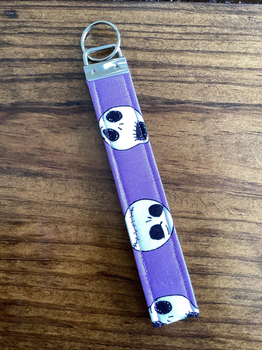 Disney Nightmare Before Christmas Jack Skellington Purple Wristlet Key ...