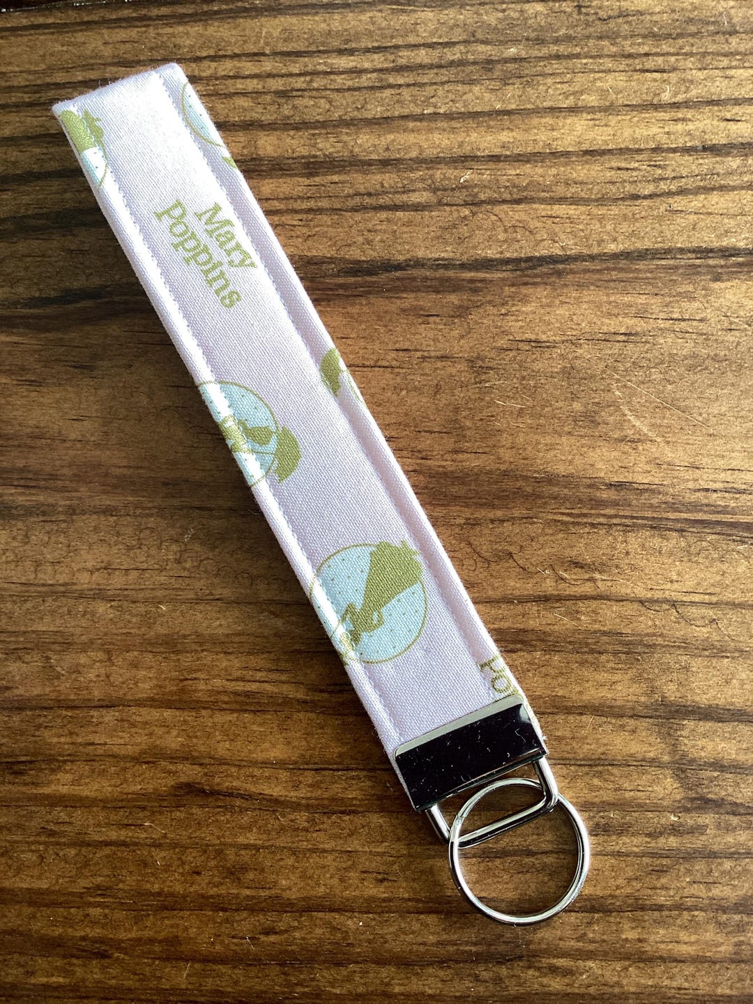 Disney Mary Poppins Pink and Gold Wristlet Key Fob Keychain Key Ring - Etsy