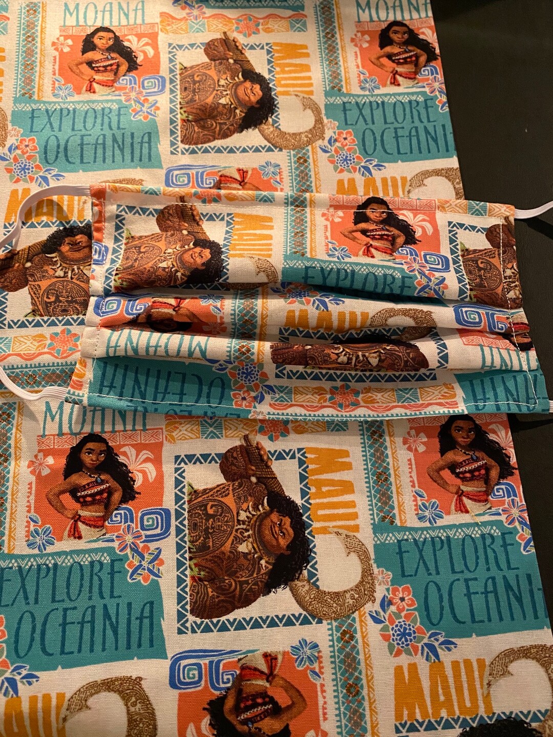 Cotton Disney Moana and Maui Face Mask Adult or Kid Size - Etsy