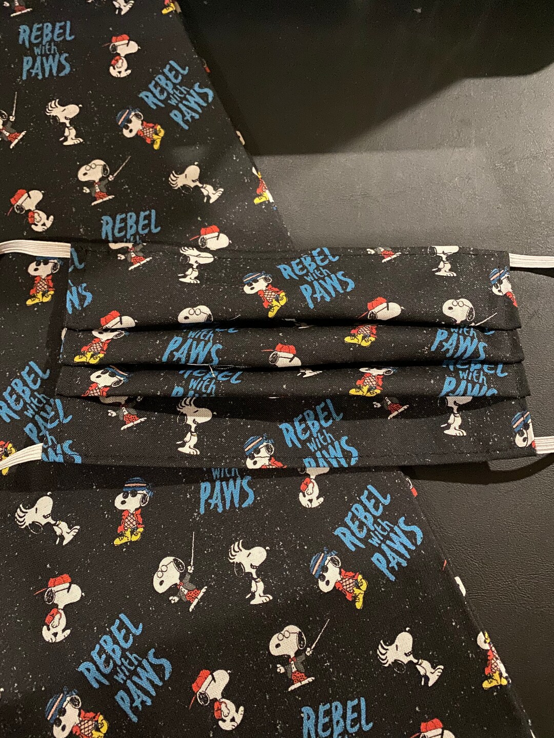 Cotton Snoopy Charlie Brown Rebel With Paws Peanuts Face Mask Adult or ...