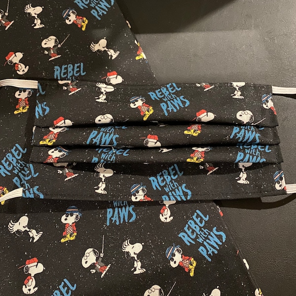 Peanuts Face Mask Adults - Etsy