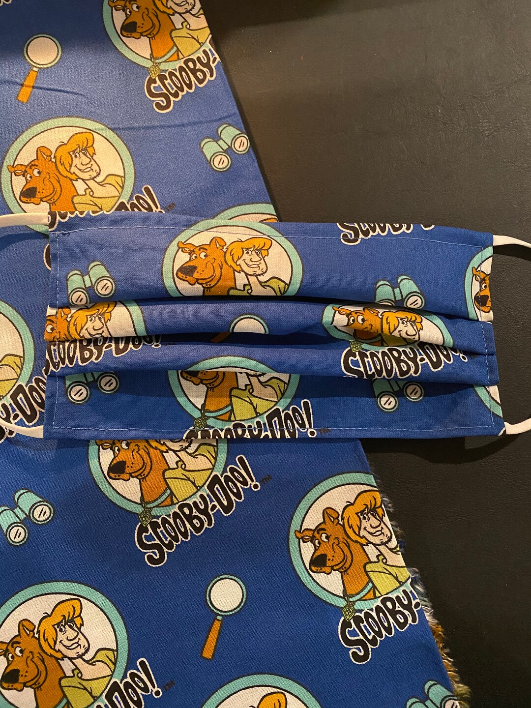 Cotton Scooby Doo Character Face Mask Adult or Kid Size, Inside Pocket ...